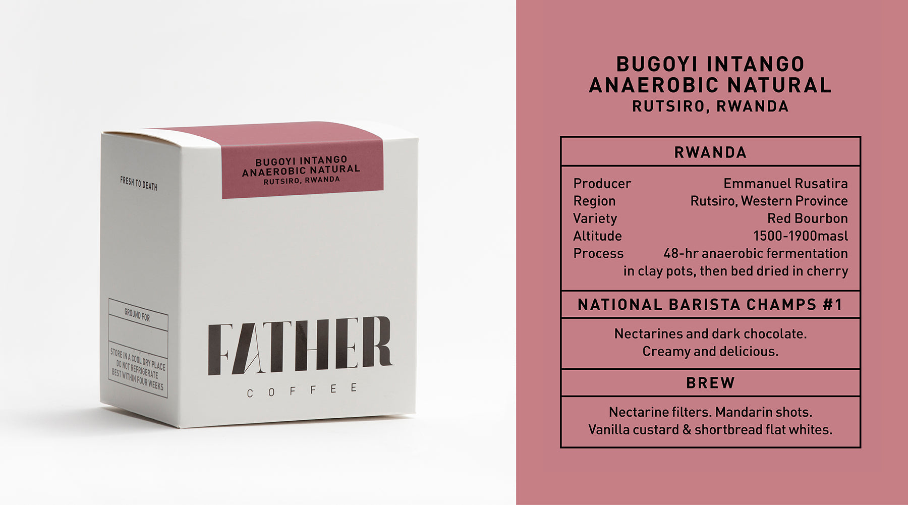 Bugoyi Intango Anaerobic Natural, Rutsiro, Rwanda – Father Coffee